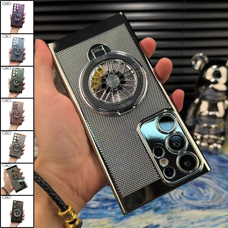 Sleek Heat Dissipation Phone Case with Gyroscope Magnetic Bracket for ...