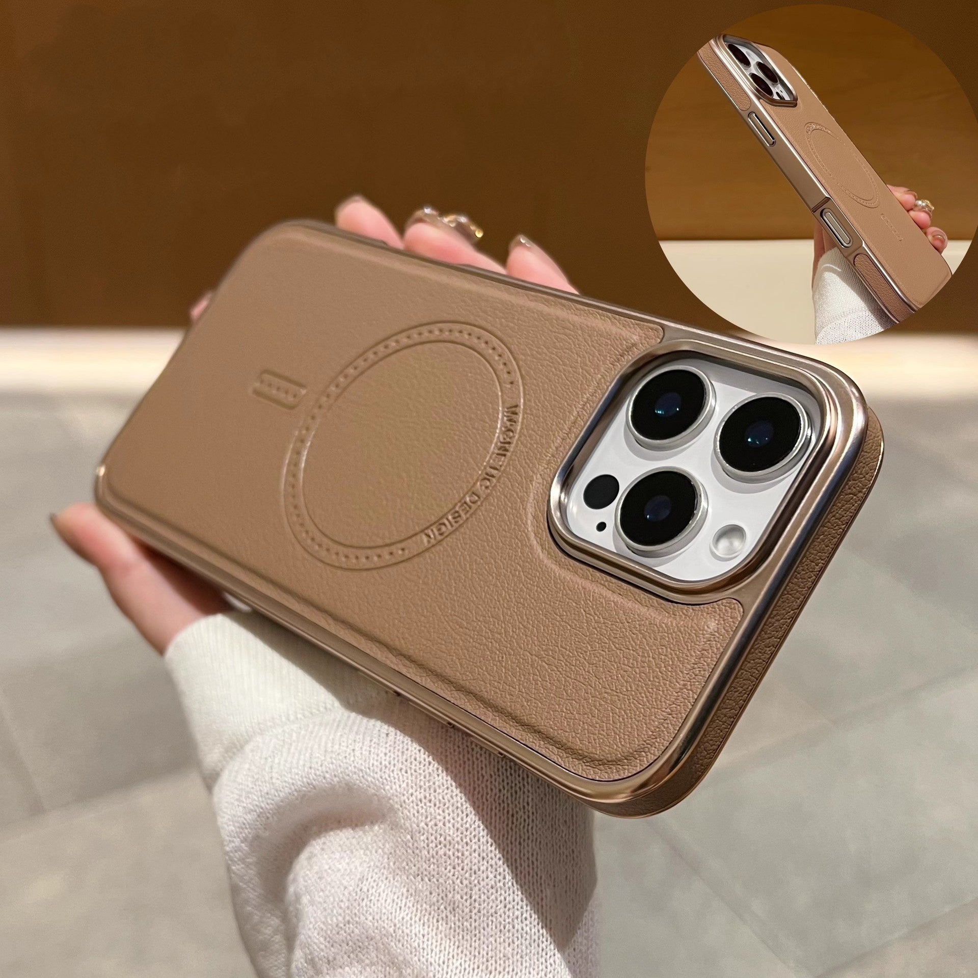 Magnetic Charging Leather Case for iPhone – gaededy