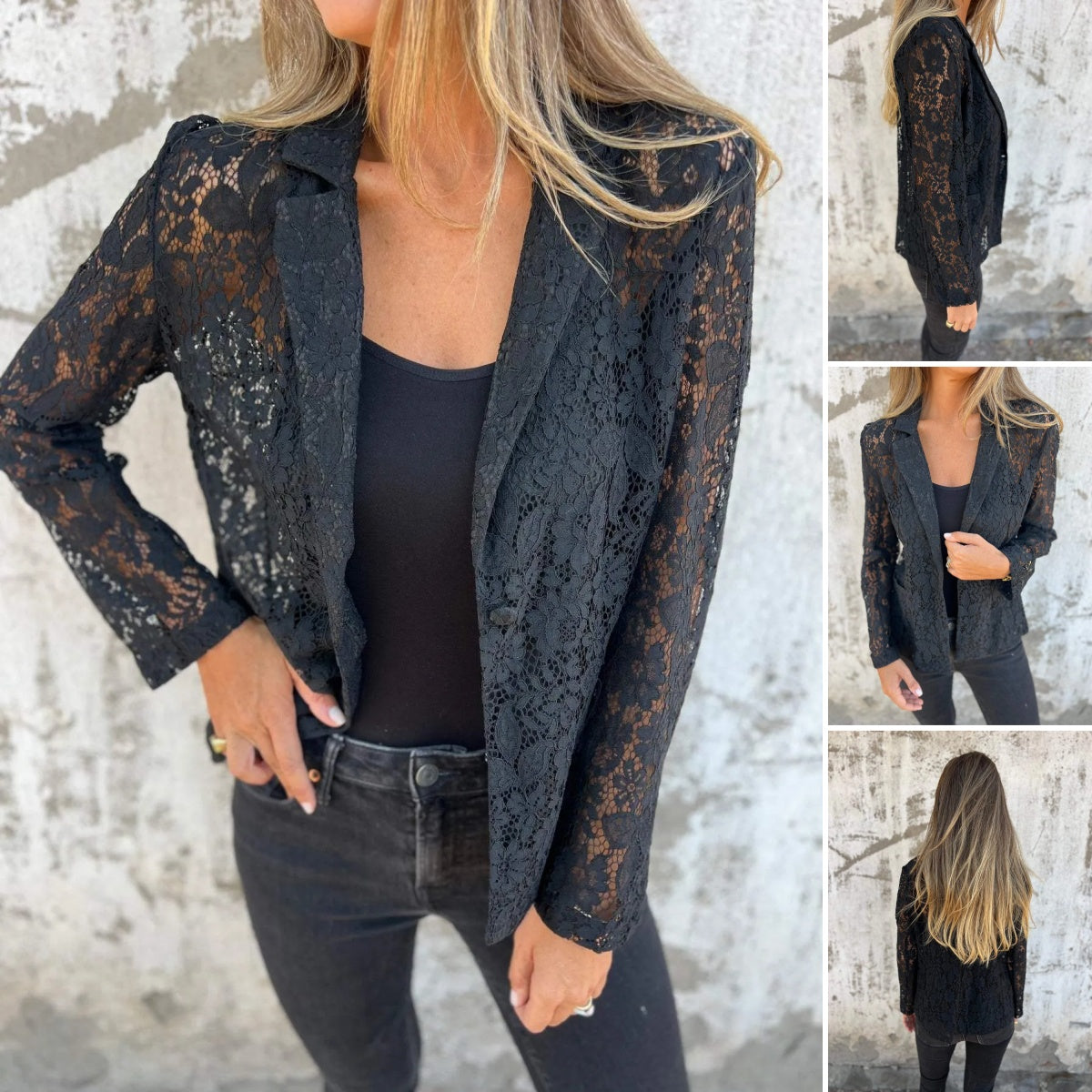 🔥 Hot Sale 55%OFF🔥All-Over Lace Mesh Blazer – gaededy