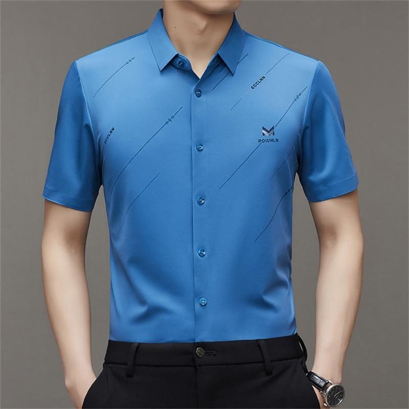 Men s Anti Wrinkle Ice Silk Shirt Gaededy Men s Anti Wrinkle Ice Silk Shirt Gaededy